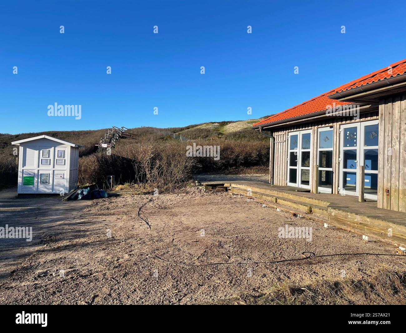 Der Neubau des Restaurants Pius on the Beach in Westerland auf Sylt 10.01.25: Der Neubau des ...