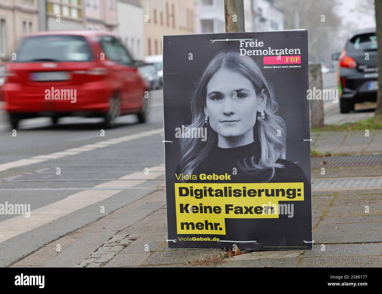Bundestagswahlkampf 2025 20.01.2025 Wahlplakate verschiedener Parteien ...