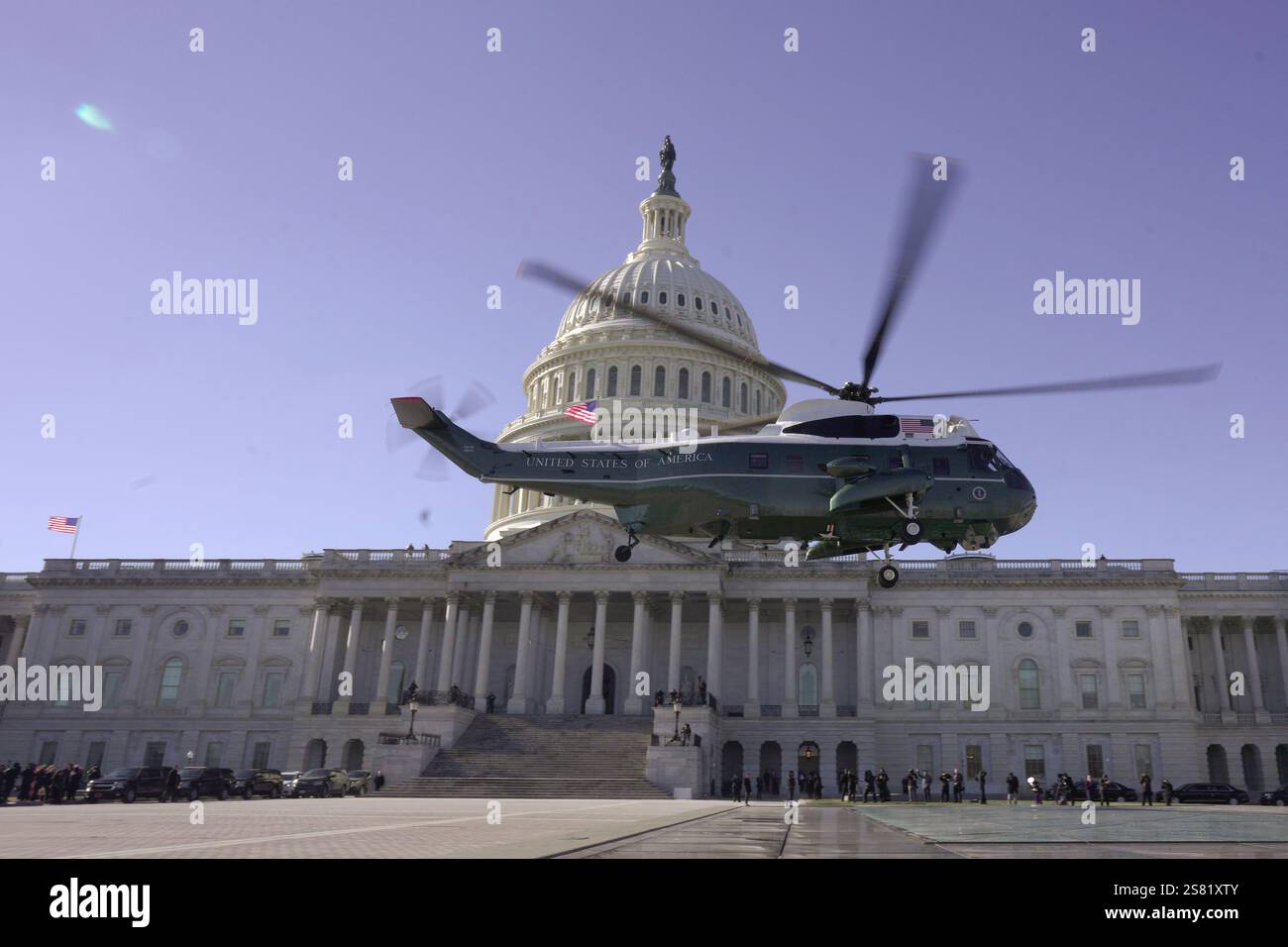 Former President Joe Biden and Jill Biden, aboard a Marine helicopter ...