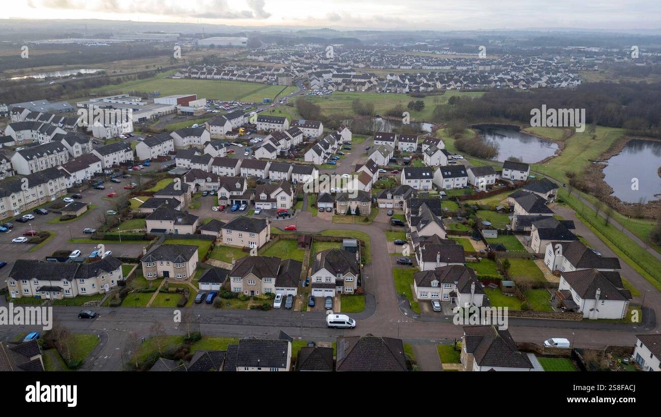 Luftaufnahme des wester inch estate bathgate -Fotos und -Bildmaterial ...