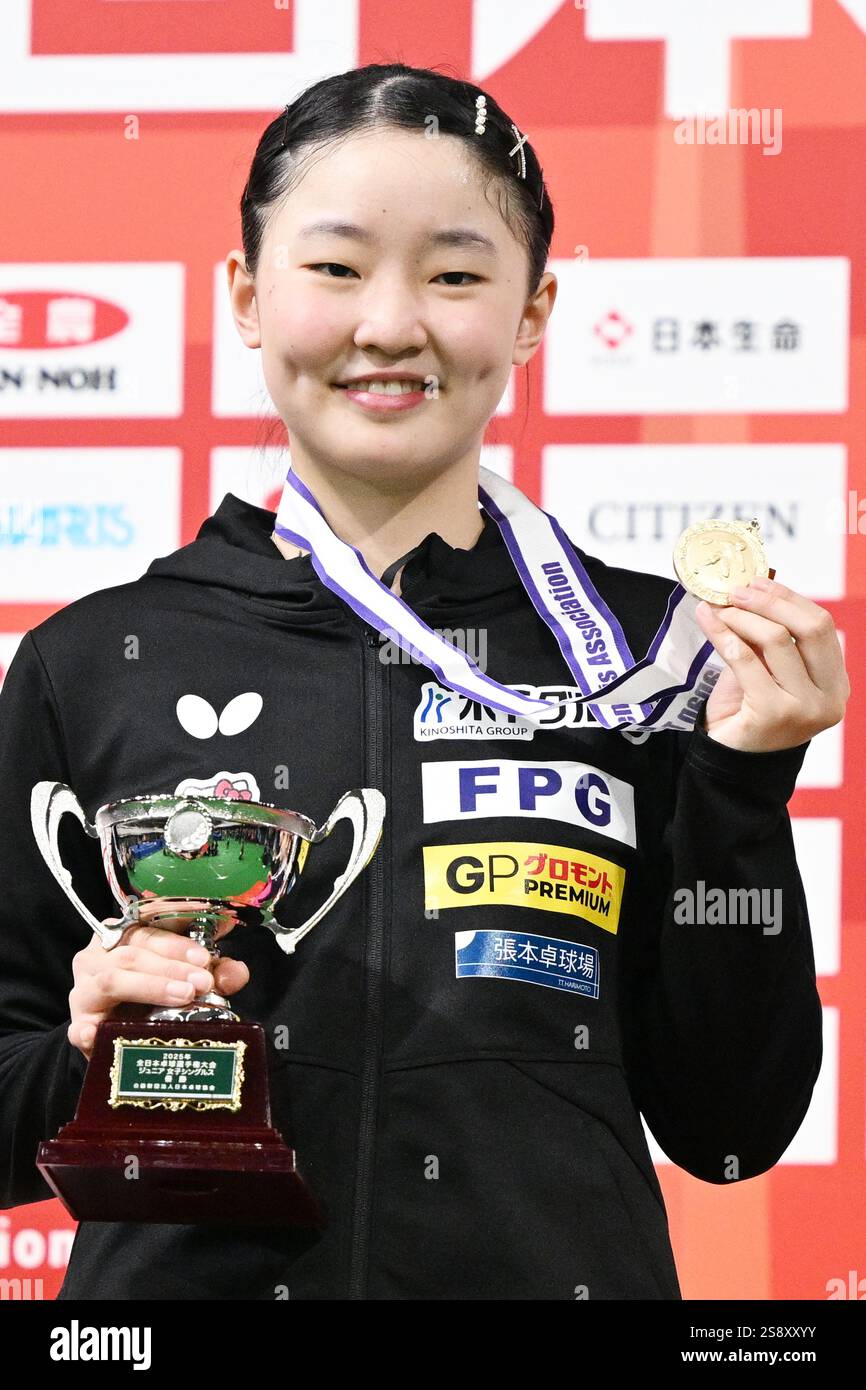 Miwa Harimoto, 24. JANUAR 2025 - Tischtennis : All Japan Table Tennis ...
