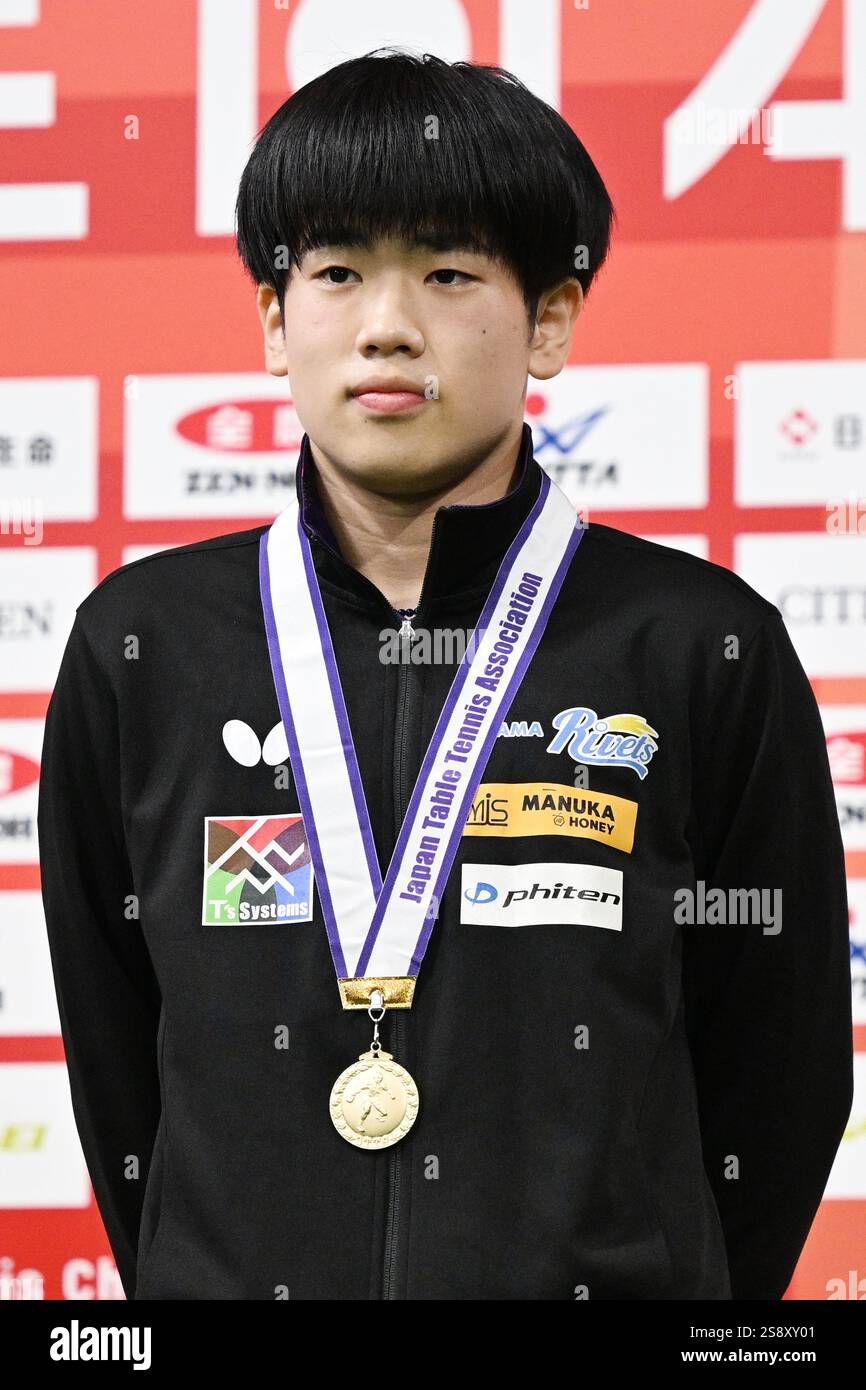 Kazuki Yoshiyama, 24. JANUAR 2025 - Tischtennis : All Japan Table Tennis Championships 2025 Men ...
