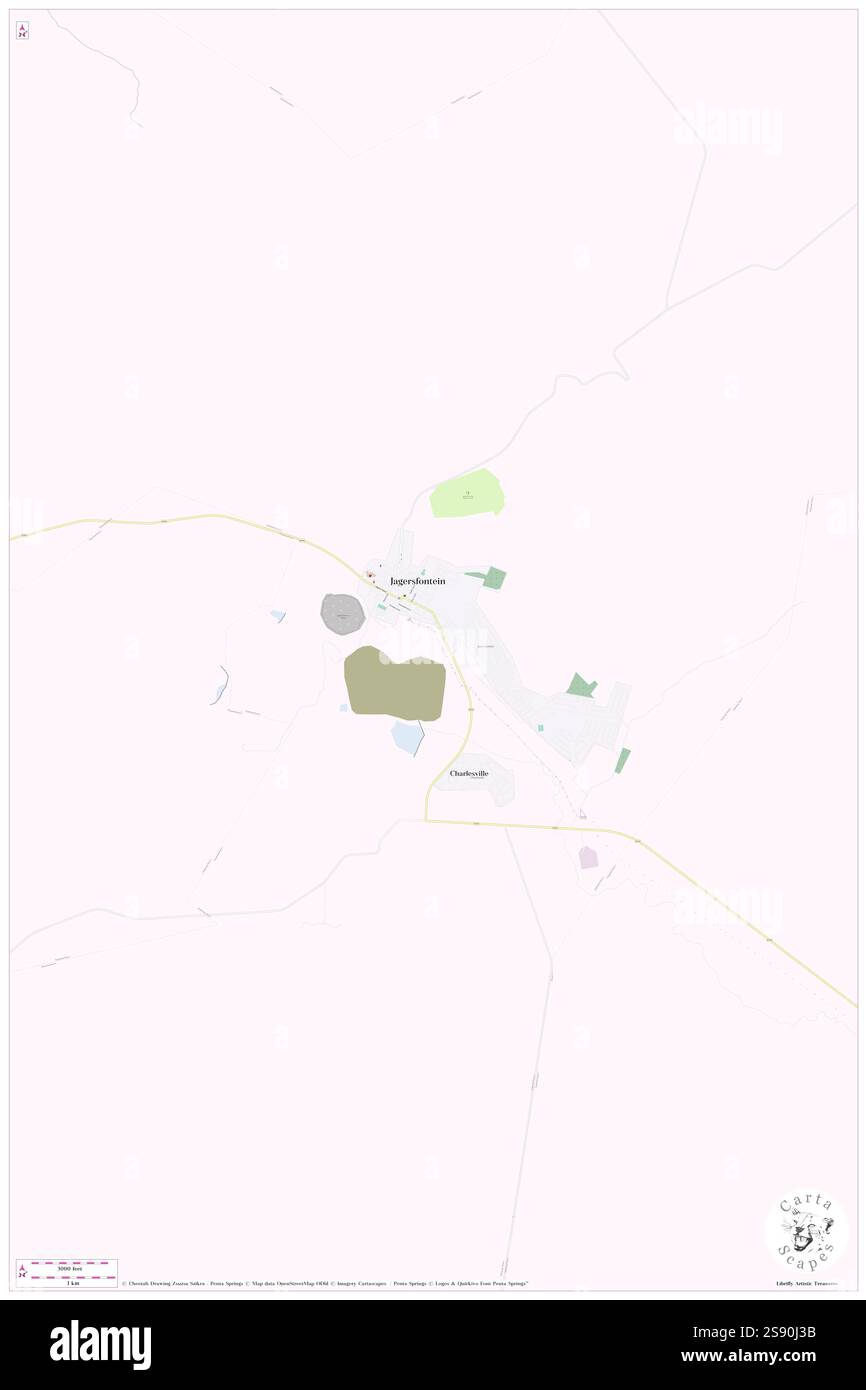 Jagers Fontein, Xhariep District Municipality, ZA, Südafrika, Orange ...