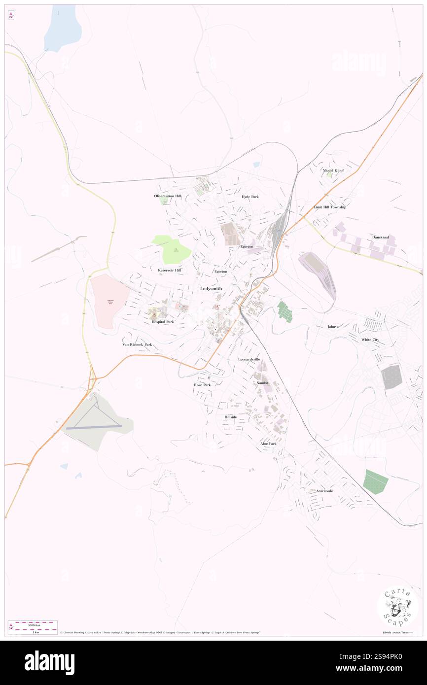 Ladysmith, uThukela District Municipality, ZA, Südafrika, KwaZulu-Natal ...