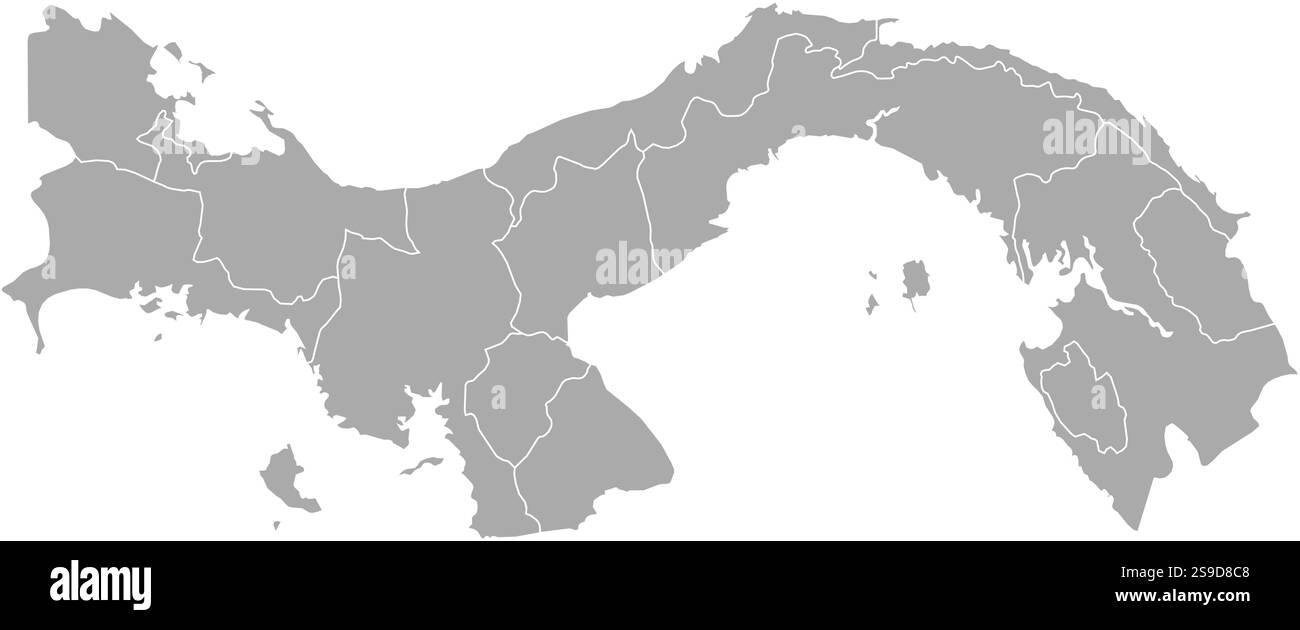 Mapa de panama y sus provincias Schwarzweiß-Stockfotos und -bilder - Alamy