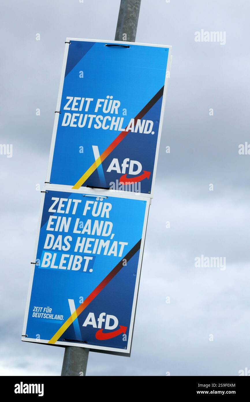 AFD Alternative für Deutschland - Wahlplakate zur vorgezogenen ...