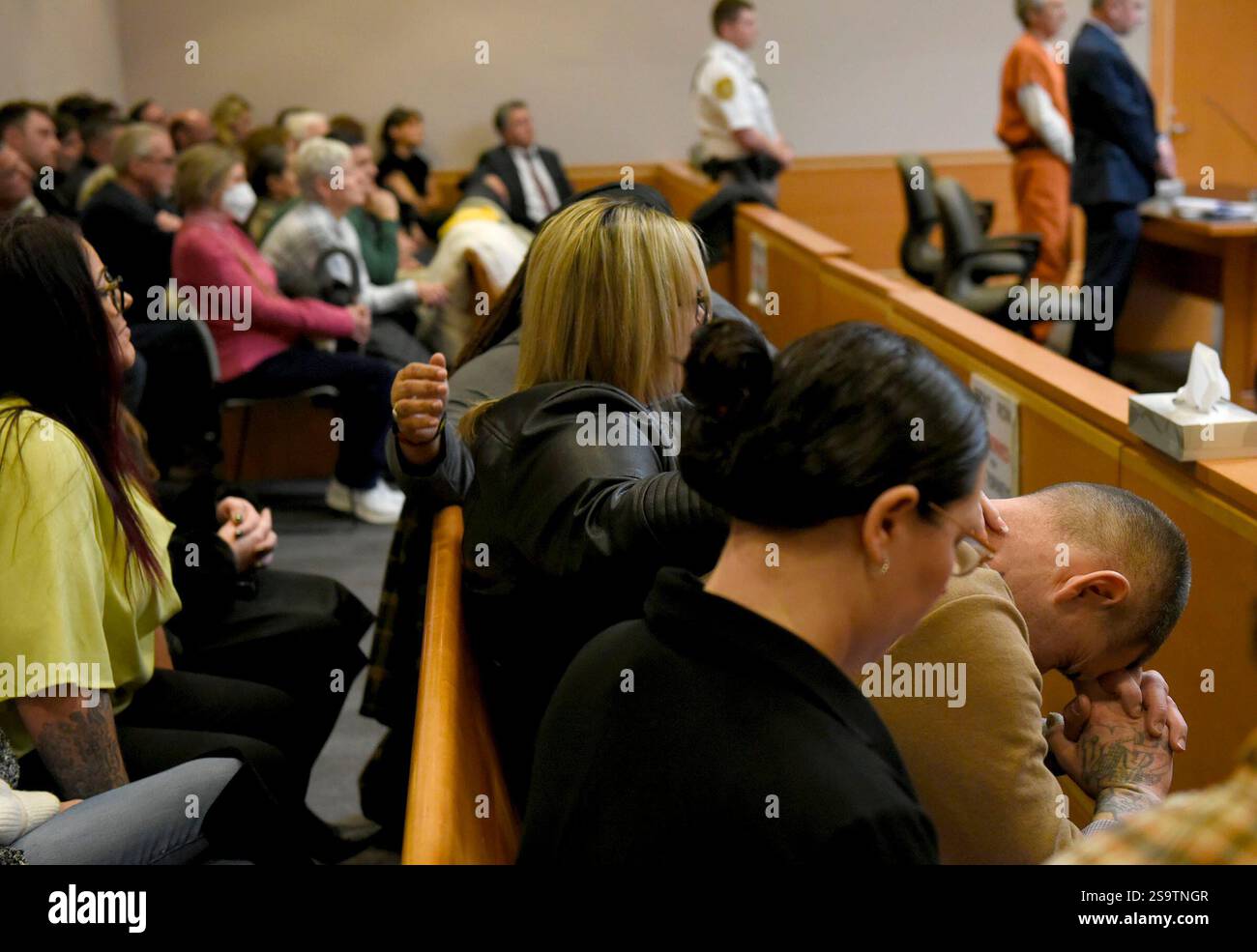 YDC victim Michael Gilpatrick puts his head in his hands as the judge ...