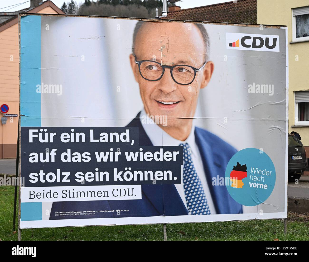 24.01.2025, xjrdrx, Politik Bundestagswahl 2025, Wahlplakate in Bayern ...