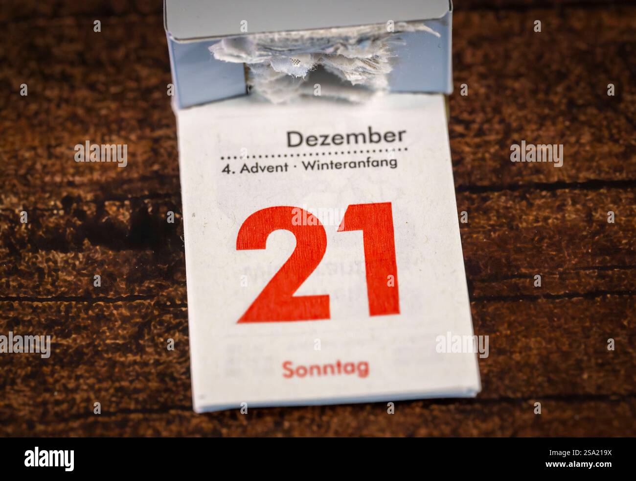 23.01.2025, Jahreskalender 2025 : Kalenderblatt 21. Dezember 2025, Feiertag 4. Adventszeit ...