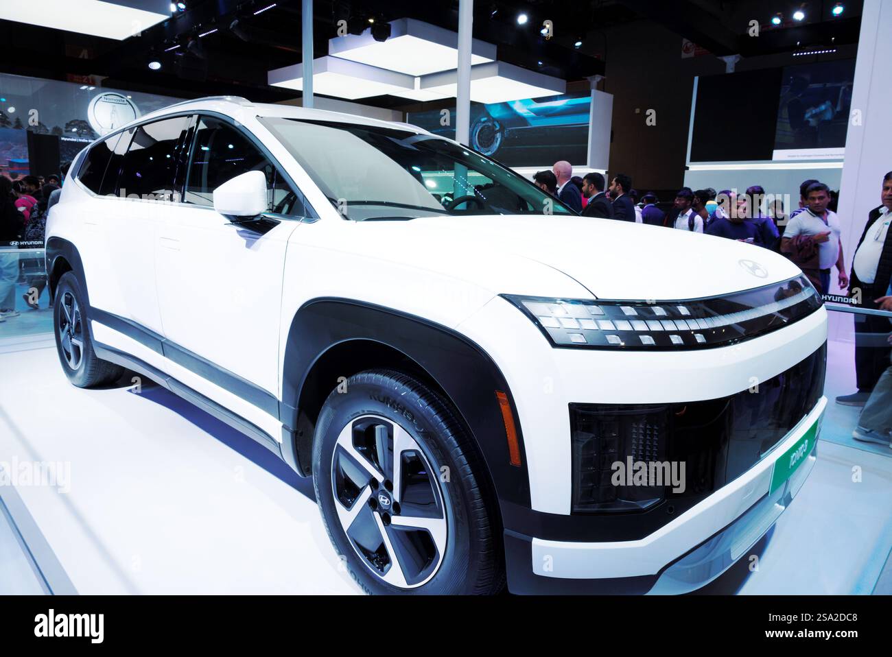 NEW DELHI - 20. JANUAR 2025: Hyundai Ioniq 9 SUV wird auf der Bharat Mobility Global Expo 2025 ...