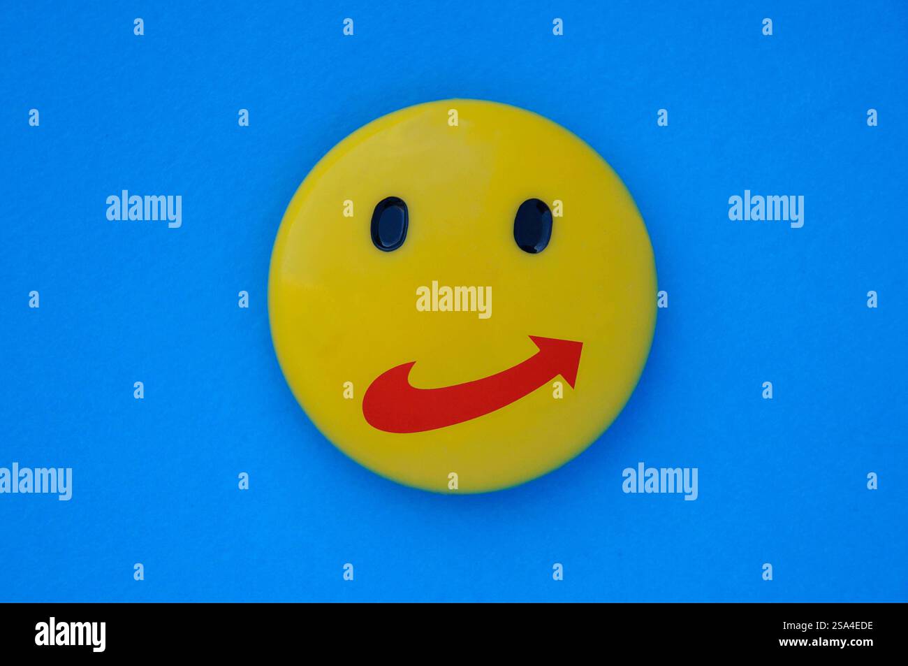 Smiley mit einem AfD-Pfeil als Mund Smiley mit einem AfD-Pfeil als Mund ...