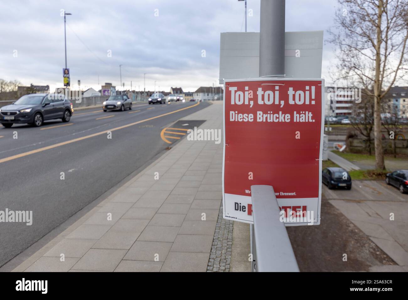 Wahlplakate zur Bundestagswahl 2025 in Bonn - 28.01.2025 Toi, Toi, Toi ...