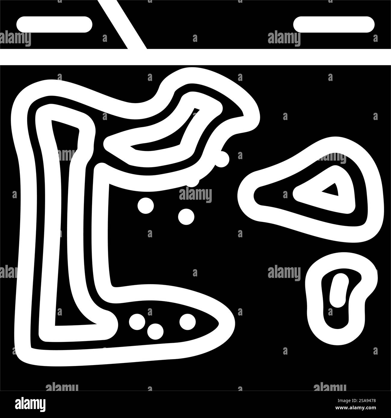 Heatmap ux ui Design Glyphe Symbol Vektor. Heatmap-ux-ui-Designzeichen ...