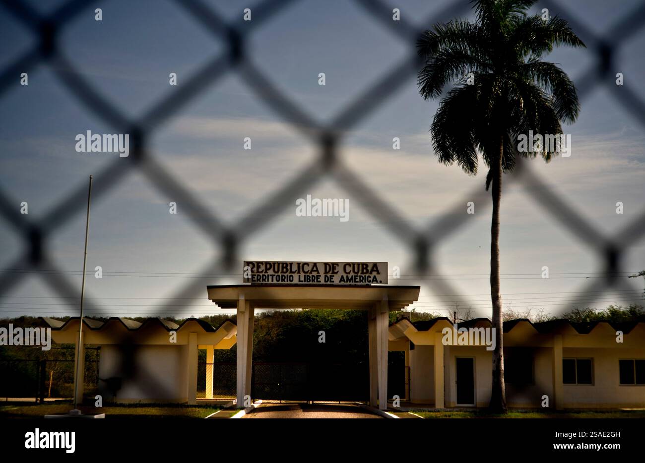 FILE - In this photo reviewed by U.S. military officials, a building in ...