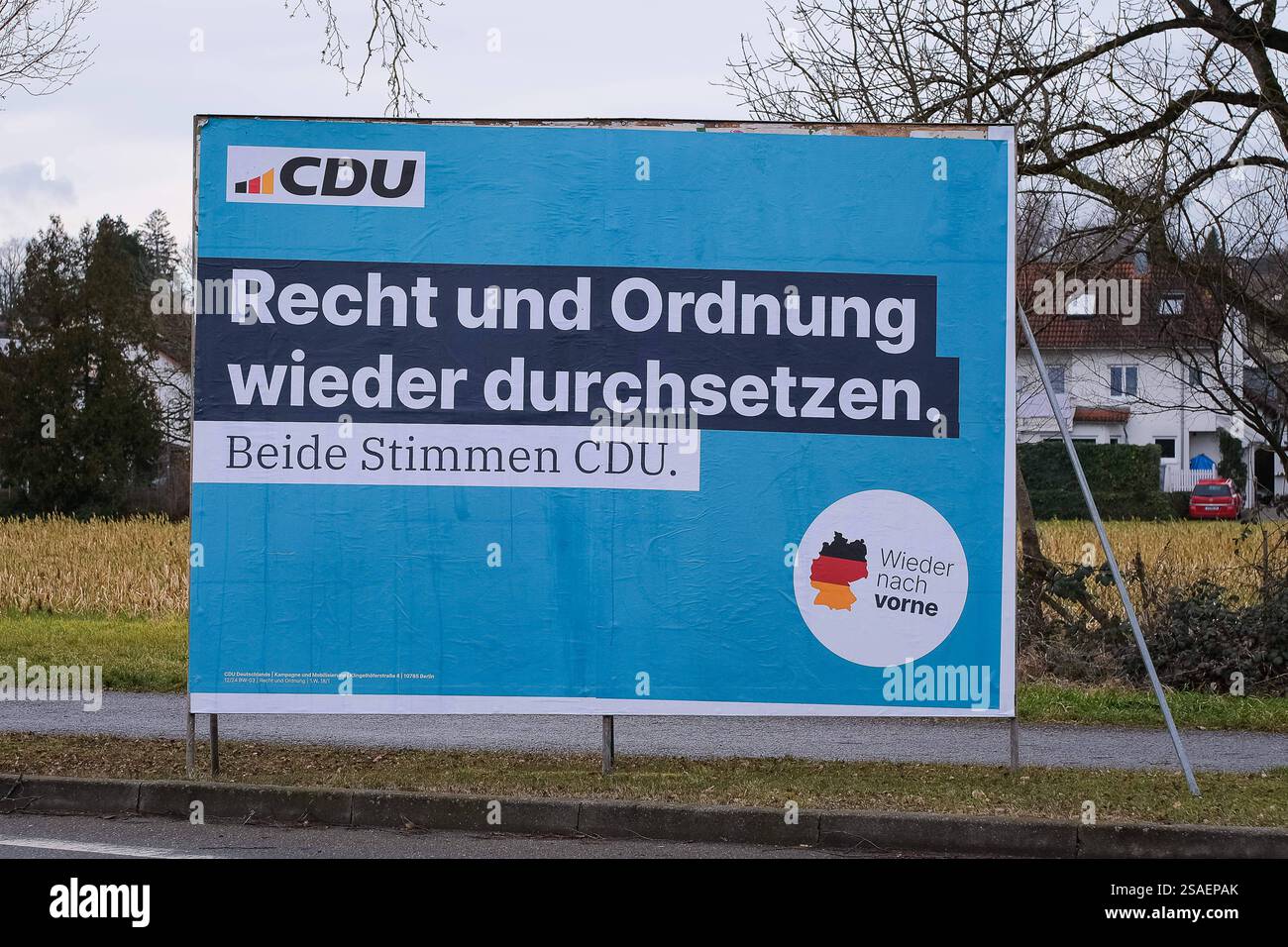 Rottenburg 28.01.2025, Bundestagswahl 2025, Plakate, Politik, Wahl ...