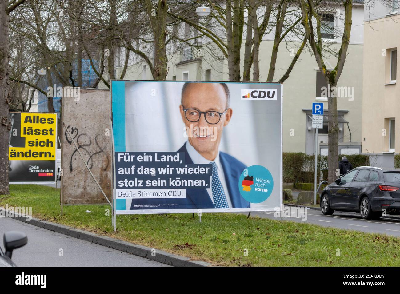 Wahlplakate zur Bundestagswahl 2025 in Bonn - 29.01.2025 zur ...
