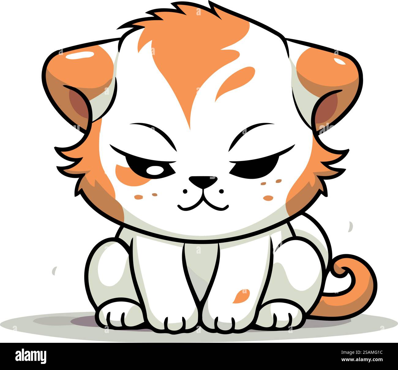 Glückliche cartoon katze Stock-Vektorgrafiken kaufen - Alamy