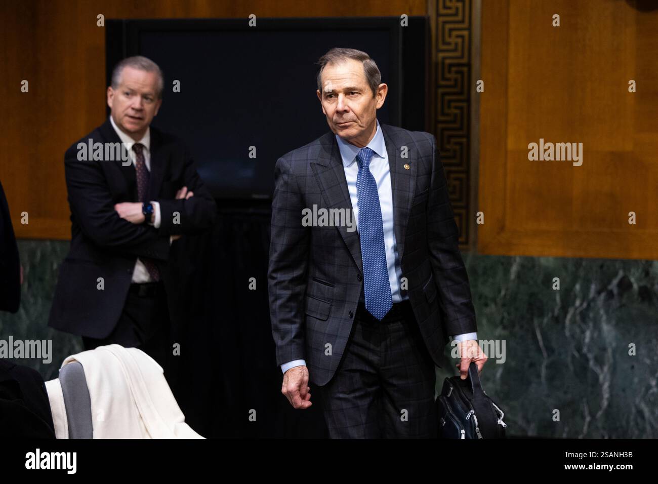 Sen. John Curtis (R-Utah) arrives for the confirmation hearing of Tulsi ...