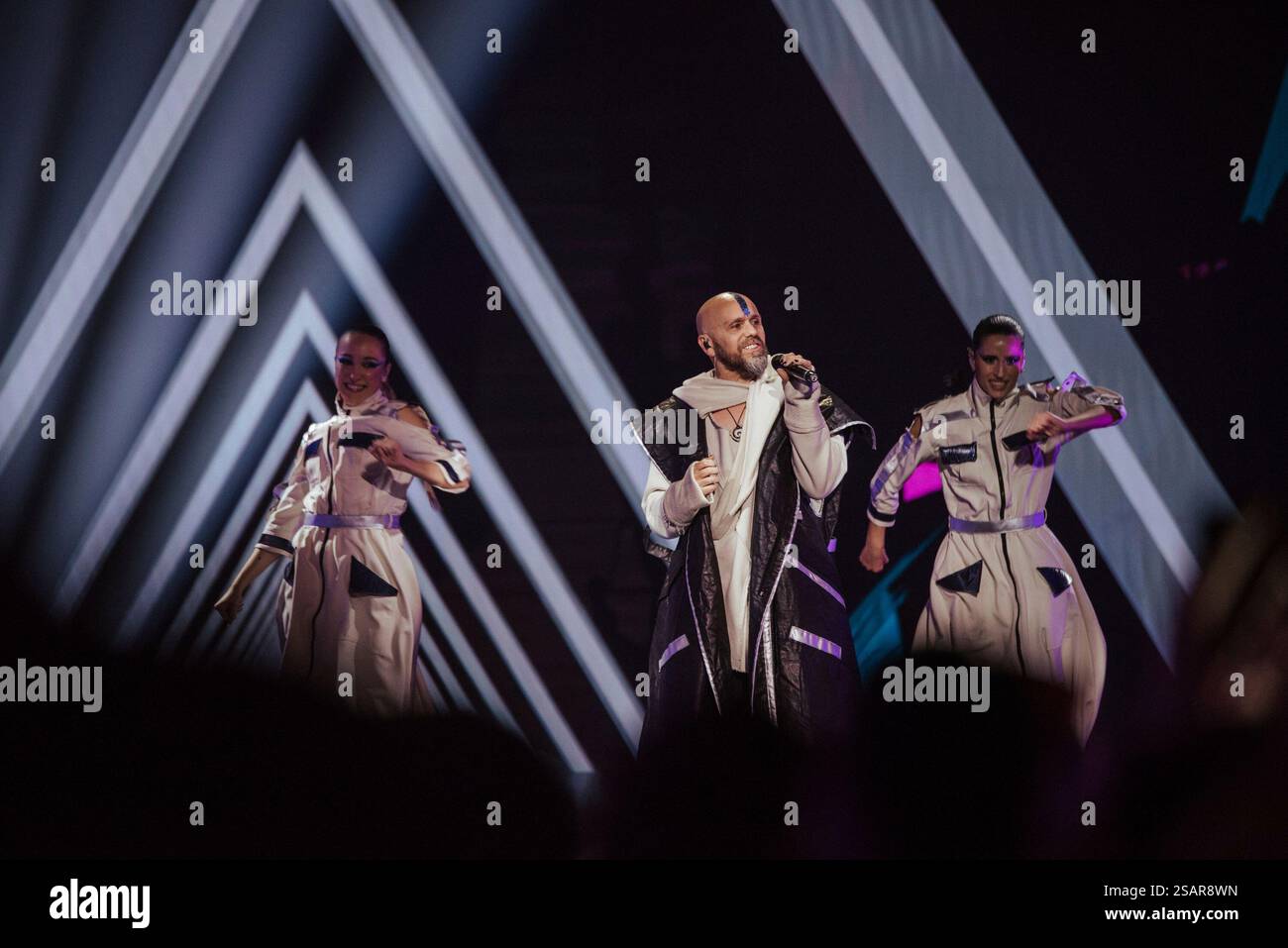 The singer Mawot performs during the second semifinal of the Benidorm ...