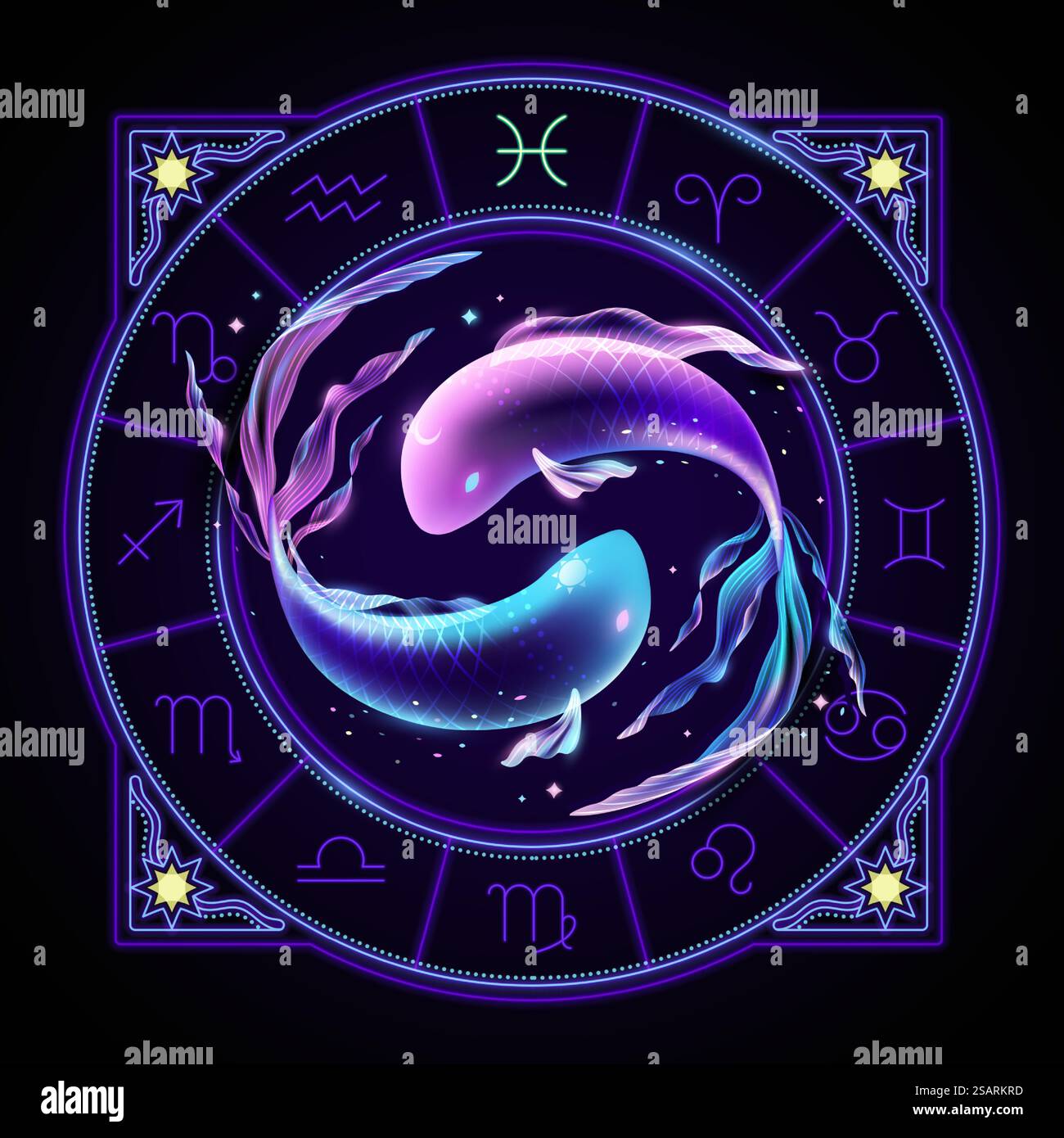 Fisch sternzeichen symbol tattoo -Fotos und -Bildmaterial in hoher ...