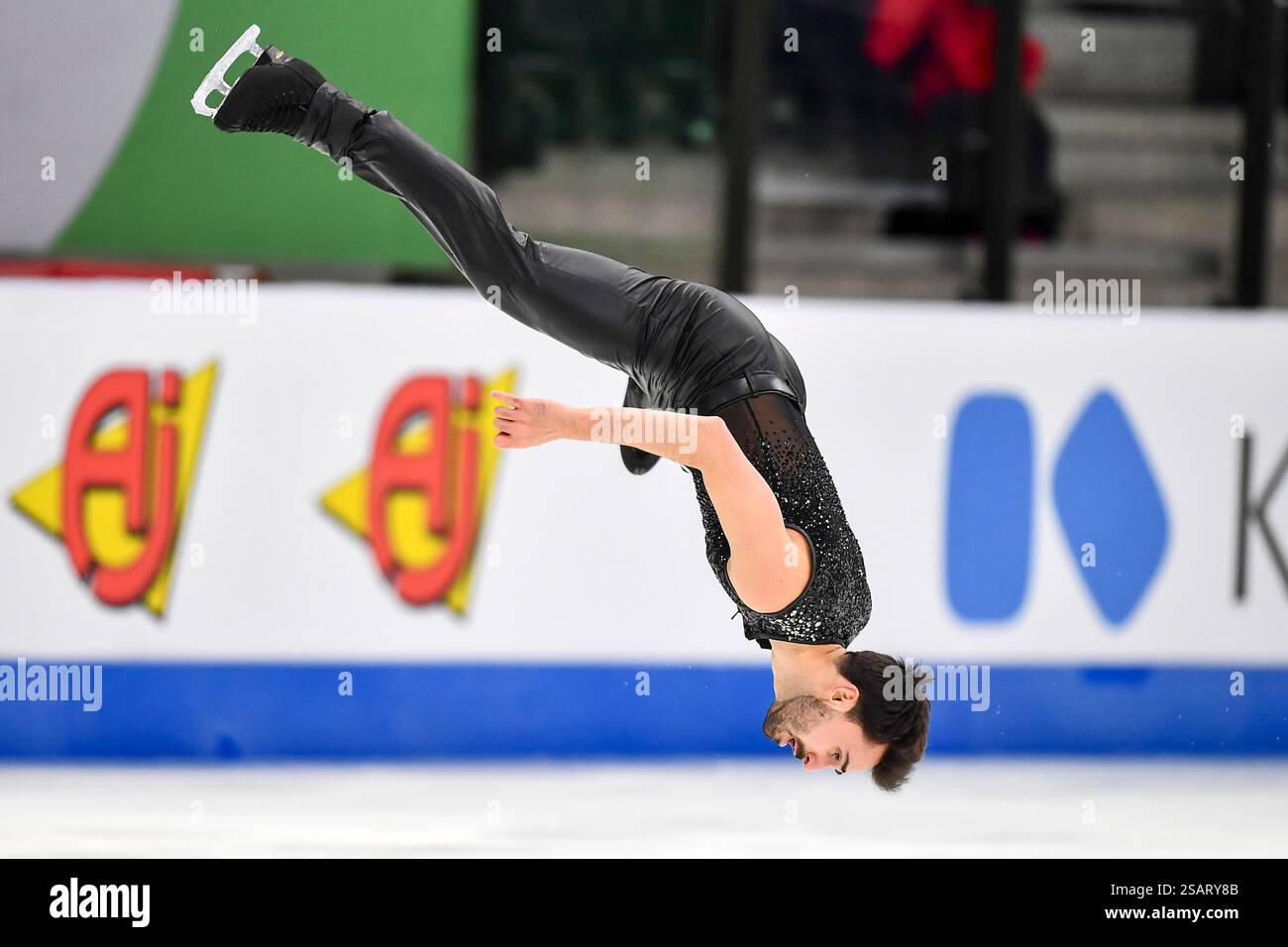 Tallinn. 30. Januar 2025. Kevin Aymoz aus Frankreich tritt am 30 ...