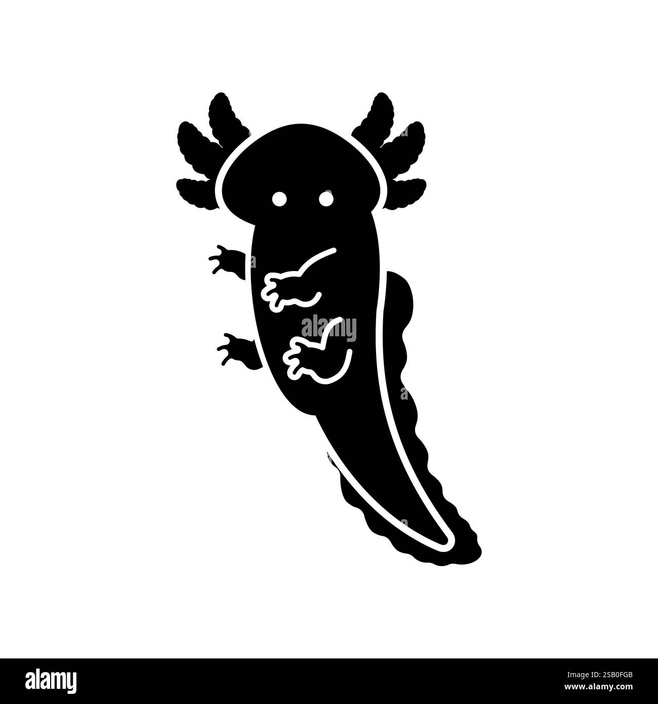 Mexikanischer axolotl Stock-Vektorgrafiken kaufen - Alamy