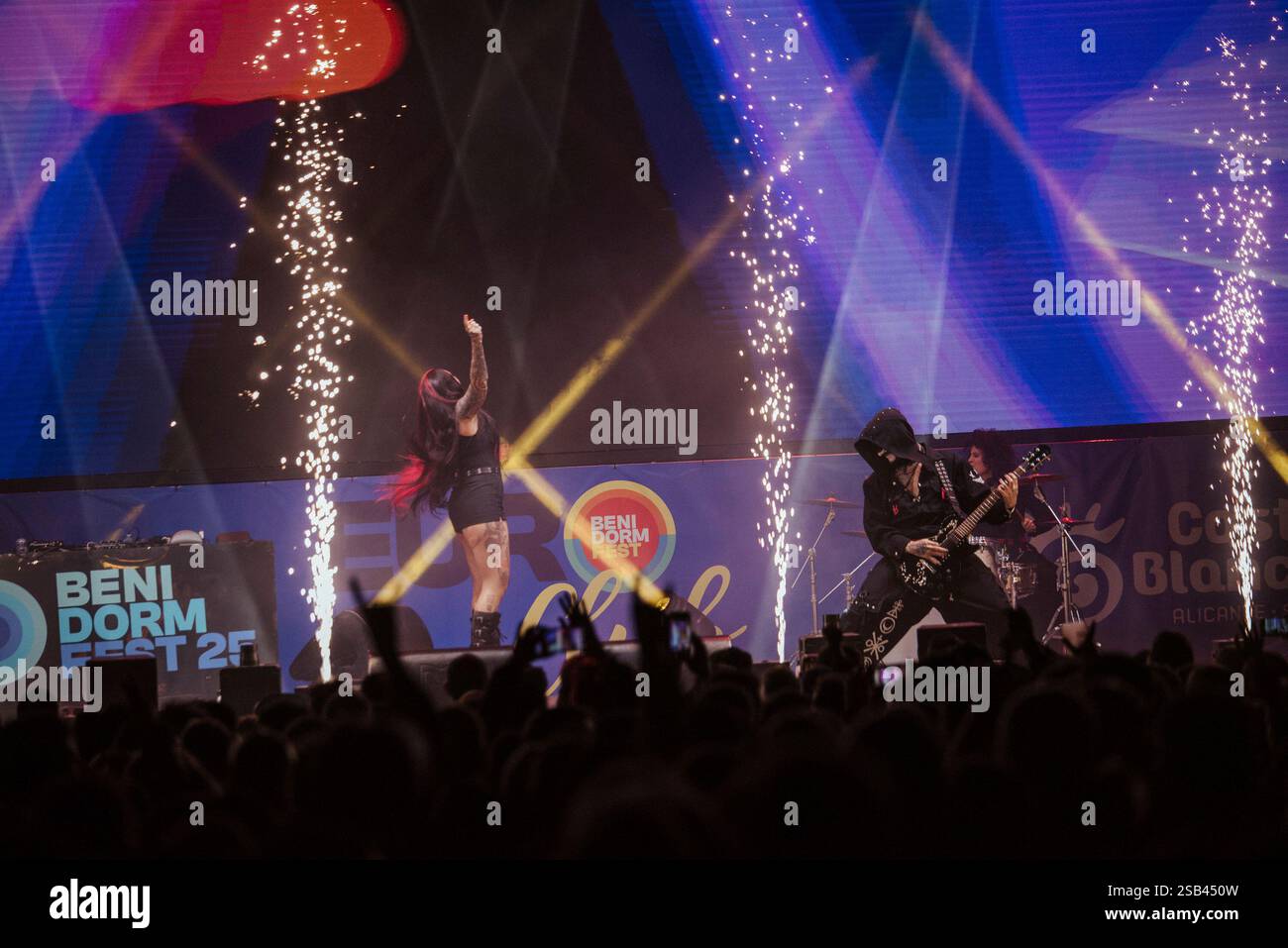 The band Megara performs during the Euroclub concert, at the Julio ...
