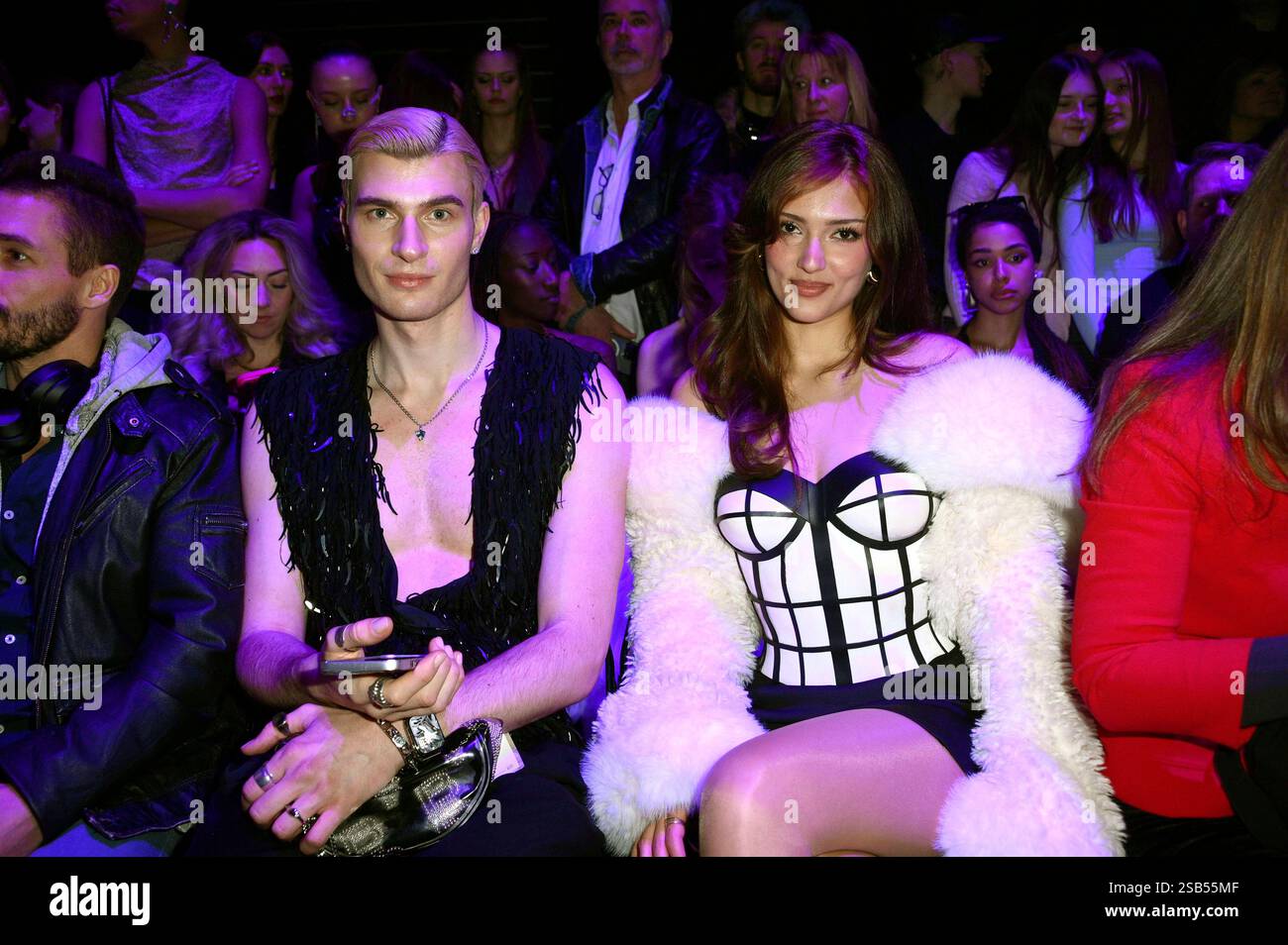 Frieder Sell und Grace Zakhour bei der Marcel Ostertag Fashion Show auf ...