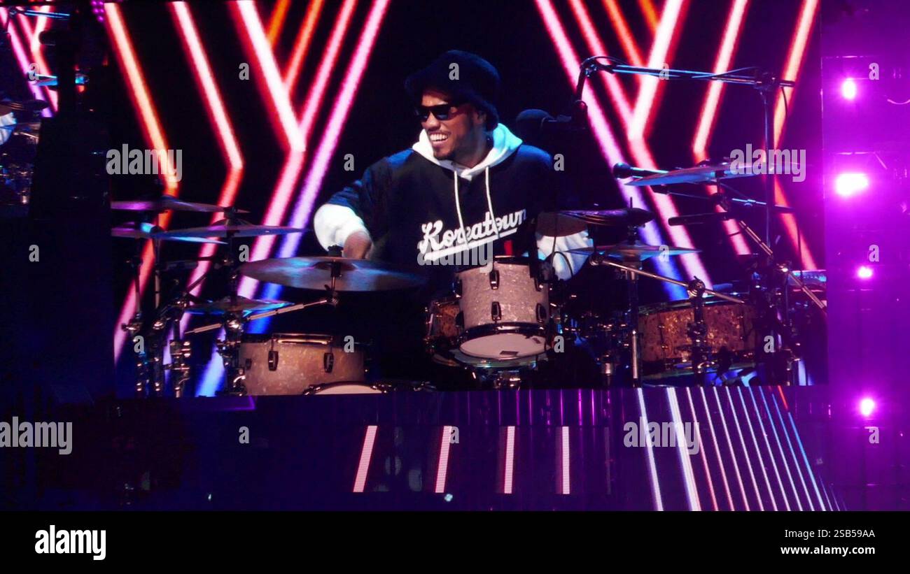 Inglewood, Kalifornien, USA 30. Januar 2025 Sänger Anderson Paak und ...
