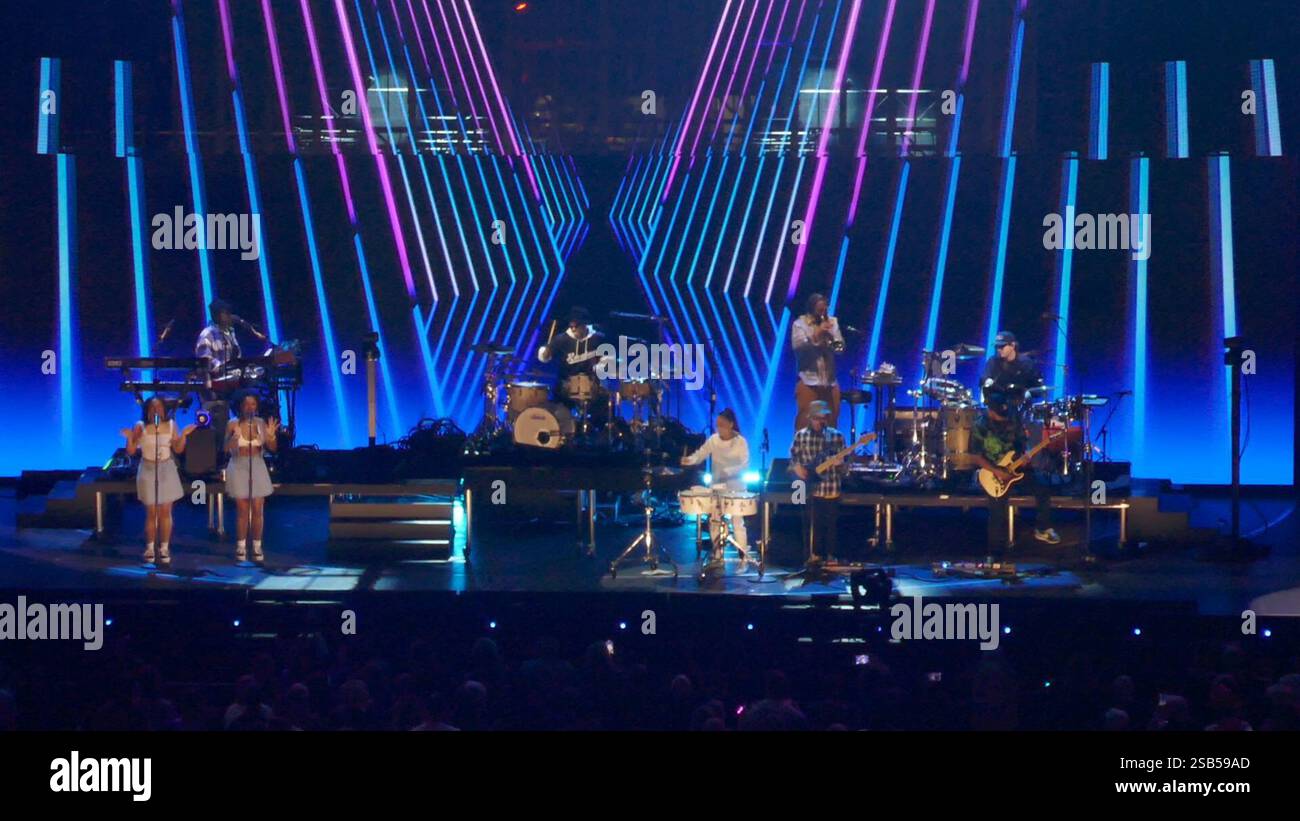 Inglewood, Kalifornien, USA 30. Januar 2025 Sänger Anderson Paak und ...
