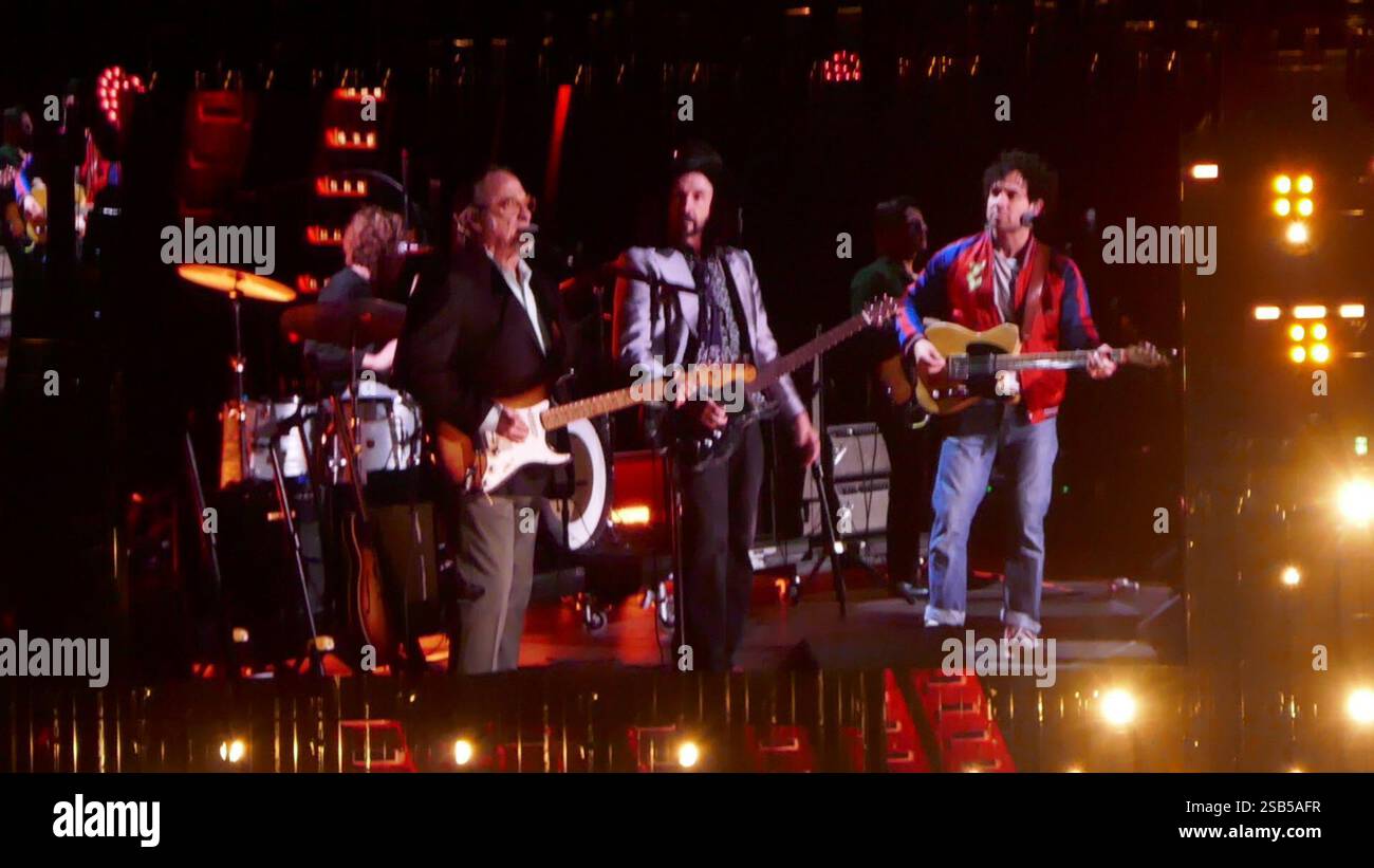 Inglewood, Kalifornien, USA 30. Januar 2025 der Musiker Stephen Stills ...
