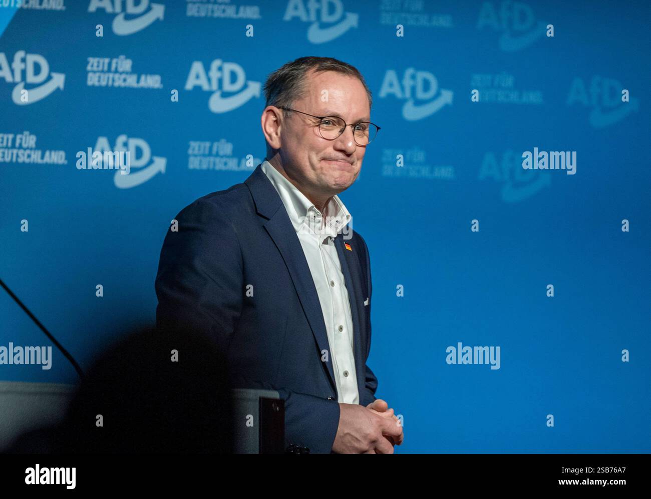 Tino Chrupalla Vorsitzender der AfD-Bundestagsfraktion nach seiner Rede ...