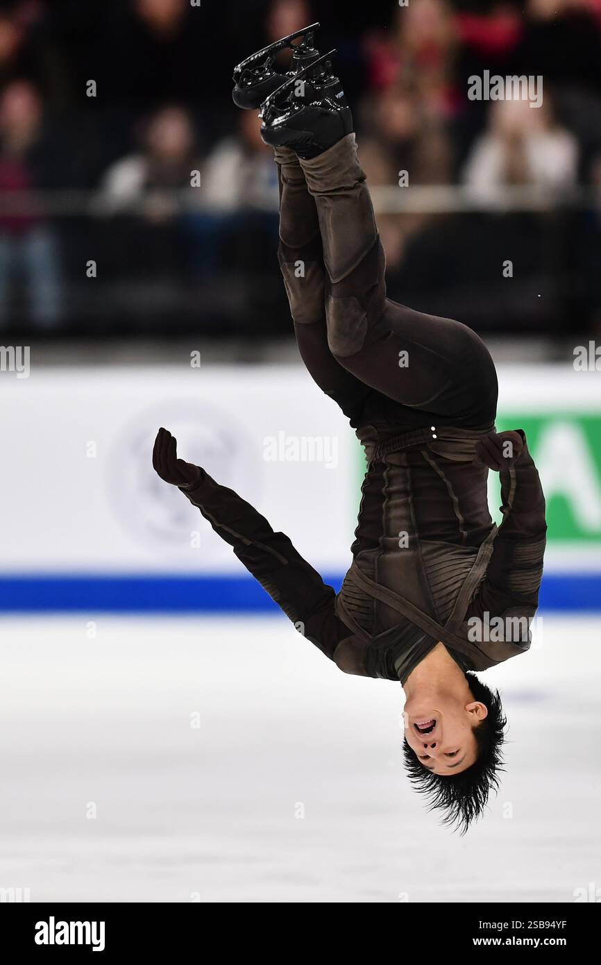 Tallinn. Februar 2025. Adam Siao HIM Fa aus Frankreich tritt am 1 ...