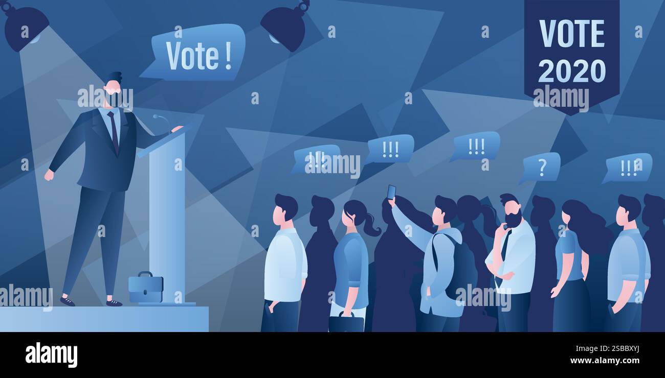 Politisches publikum Stock-Vektorgrafiken kaufen - Alamy