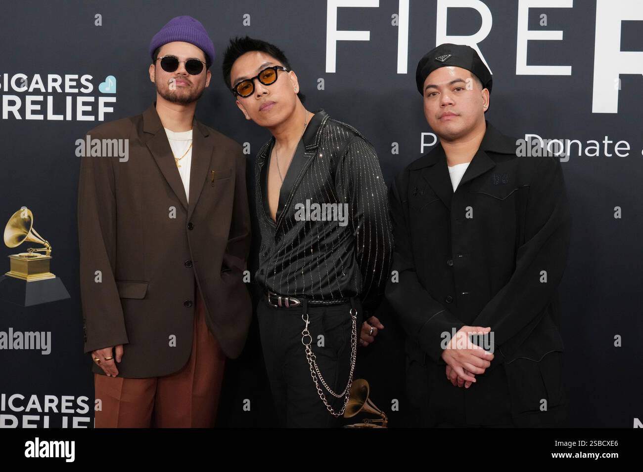 Jeff Bernat, from left, Jesse Barrera, and Tim Atlas arrive at the 67th ...