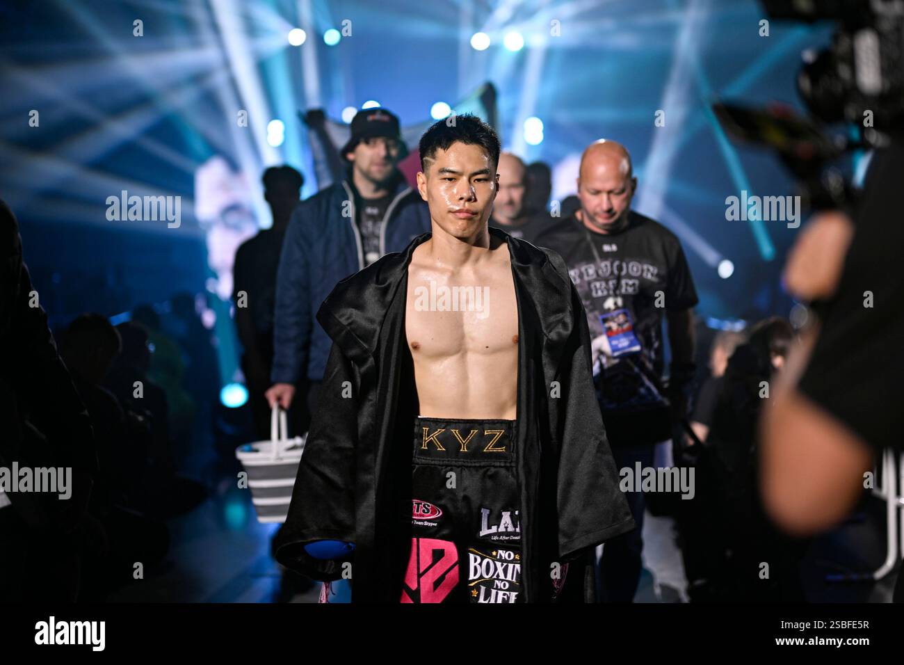 Challenger Kim YE-Joon aus Südkorea vor dem Weltmeisterschaftskampf im ...