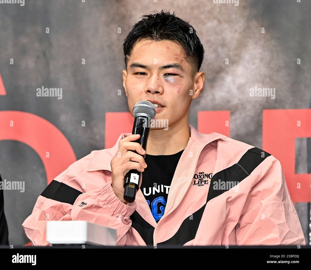 Challenger Kim YE-Joon aus Südkorea, nachdem er am 24. Januar 2025 in ...