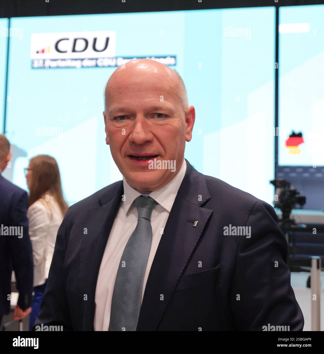 Bundestagswahl CDU Parteitag 03.02.2025, Deutschland, Berlin, Messe ...