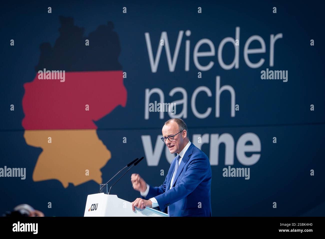 37.Bundesparteitag der CDU Deutschlands Friedrich Merz, Vorsitzender ...