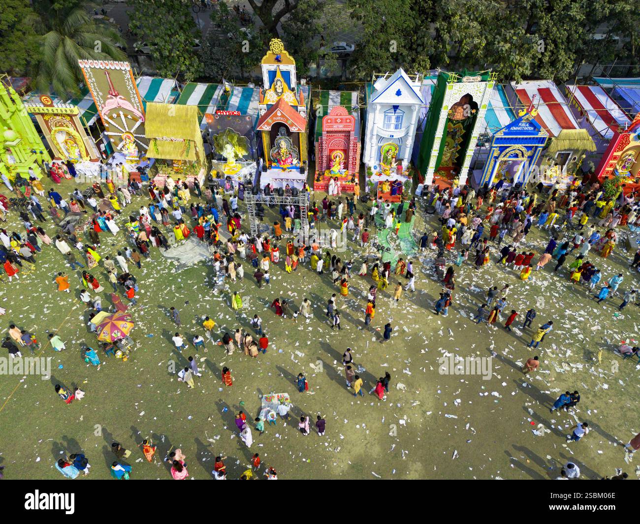 Dhaka, Dhaka, Bangladesch. Februar 2025. Bangladeschische Hindu ...