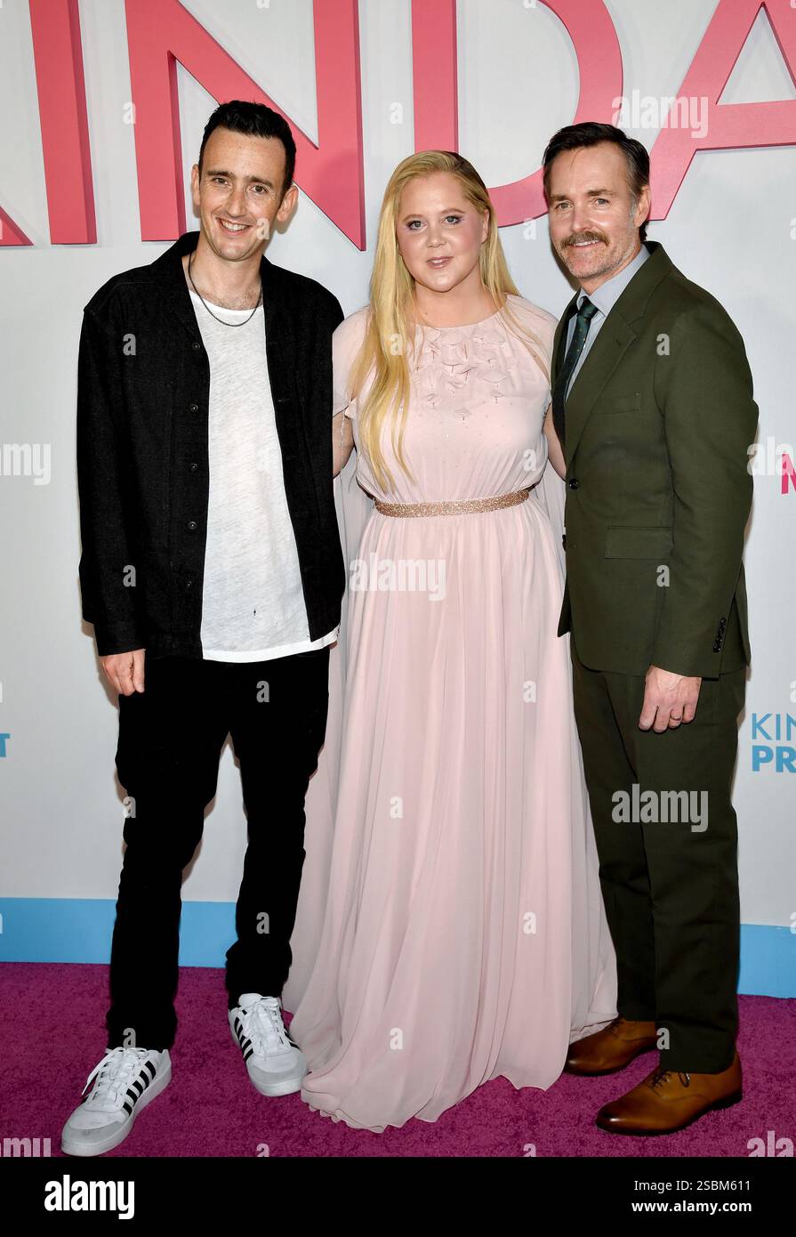 Director Tyler Spindel, left, Amy Schumer and Will Forte attend the ...
