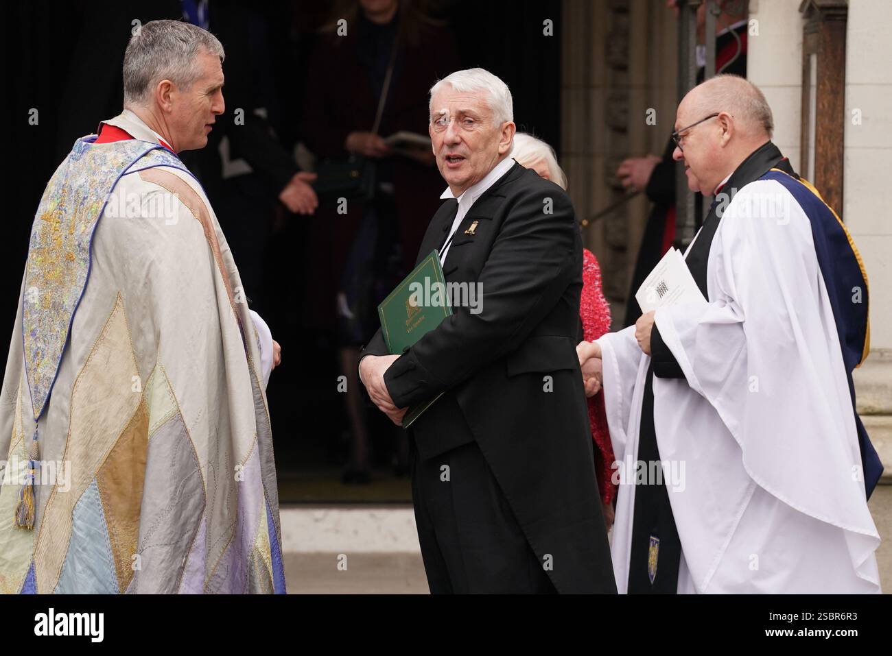 Commons Speaker Sir Lindsay Hoyle nach einer Gedenkfeier für Lord Hoyle ...