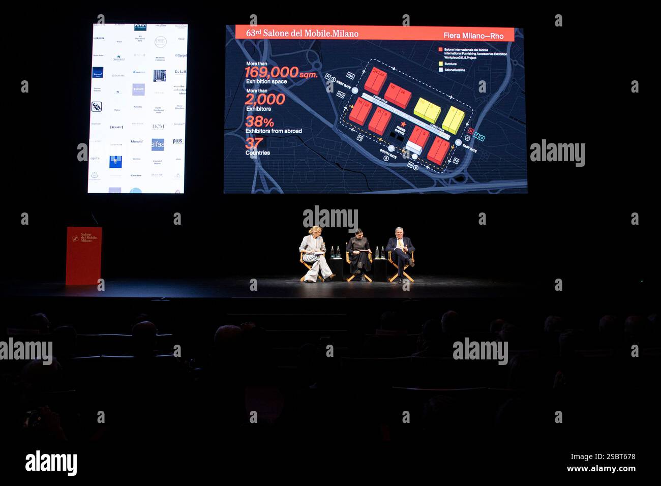 Mailand, Italien. Februar 2025. Nella foto da sinistra verso destra ...