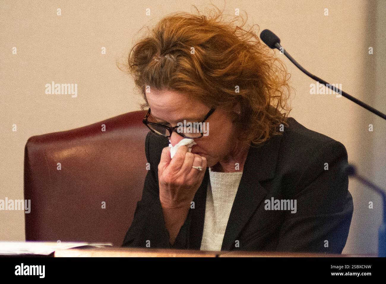 Former Brunswick Circuit District Attorney Jackie Johnson wipes tears ...