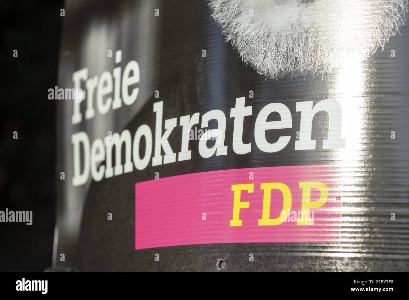 Wahlplakat der FDP-Partei zur Bundestagswahl 2025, Bremen, Deutschland ...