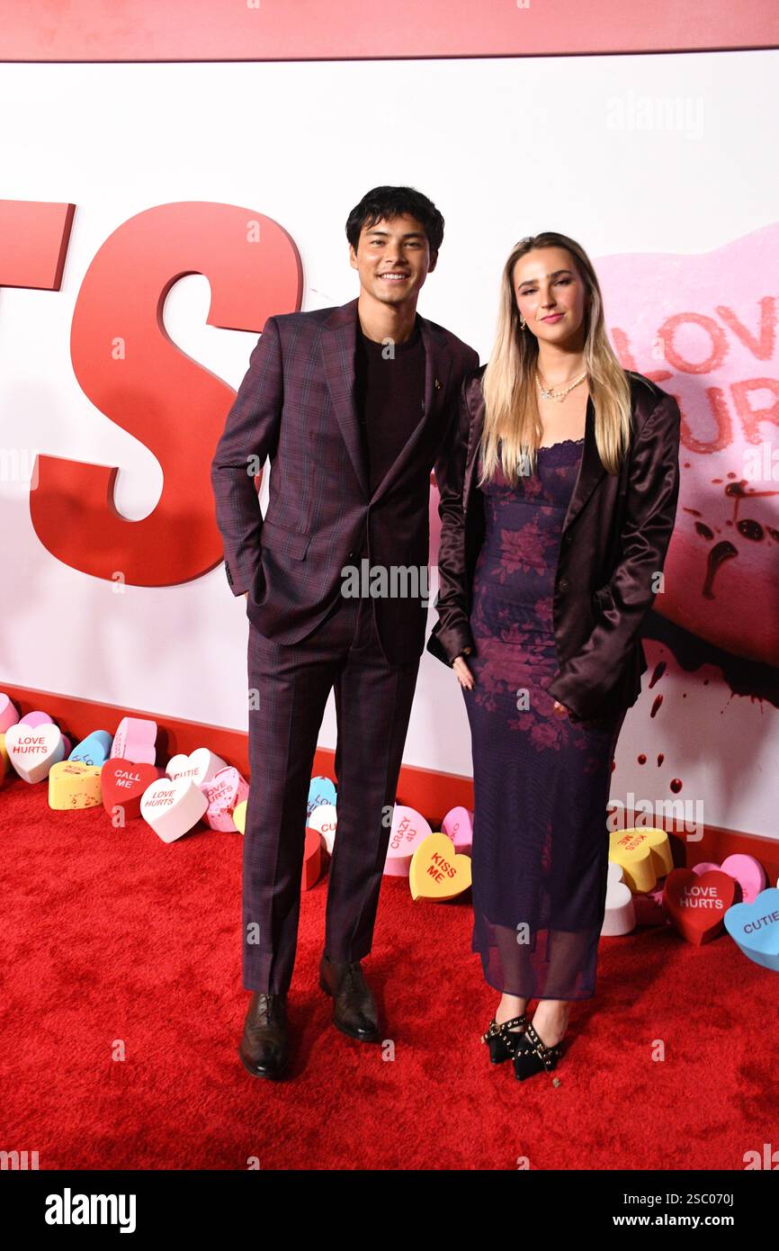 Hollywood, Kalifornien, USA 3. Februar 2025 Cole Micek und Zoe Almanza ...