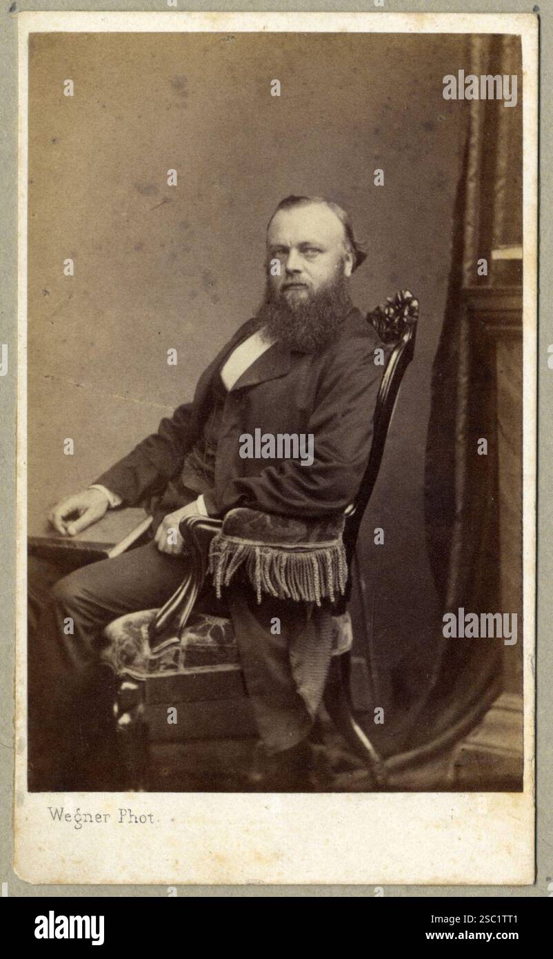 Portret van CW Opzoomer geboren 20. september 1821 hoogleraar in de ...