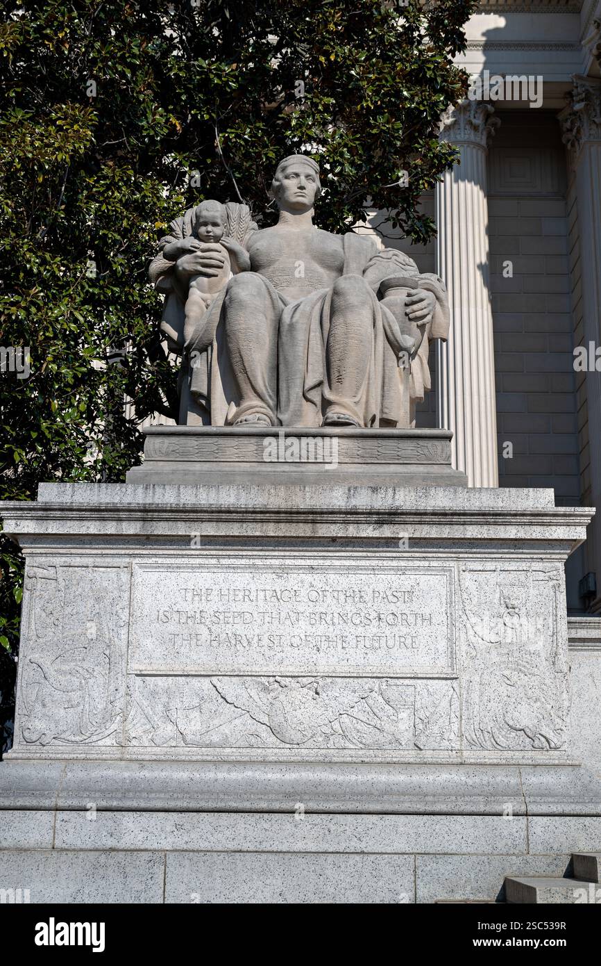 WASHINGTON DC – die Heritage Statue, die von James Earle Fraser 1935 ...
