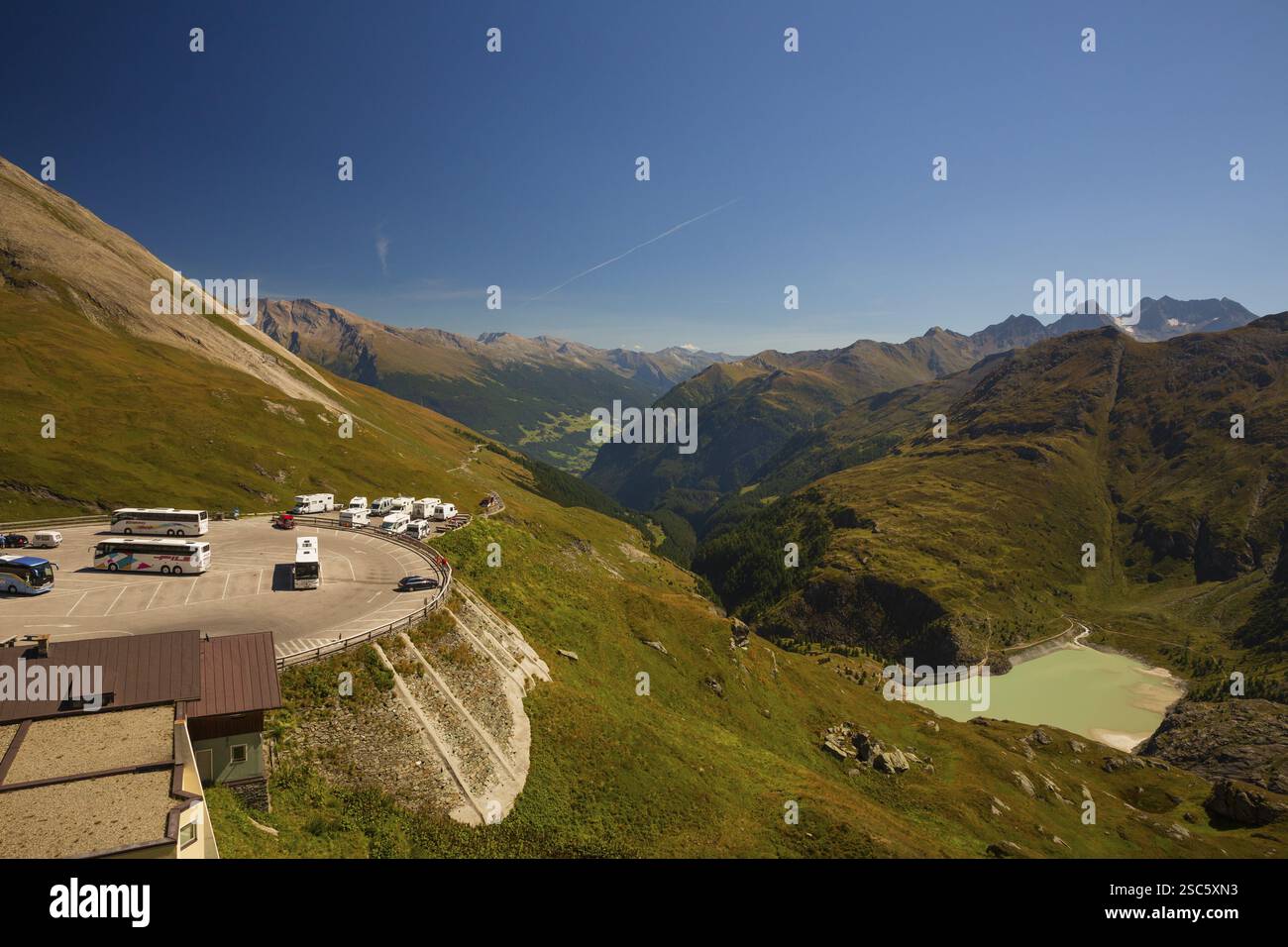 Blick von der Kaiser-Franz-Josef-Höhe auf der Großglockner ...