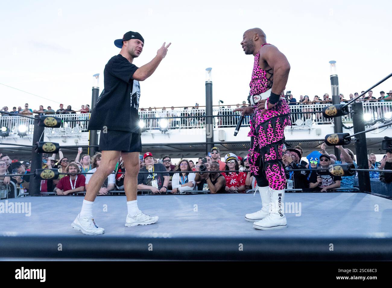 Daniel Garcia, left, and Jay Lethal are seen during Chris Jericho's ...